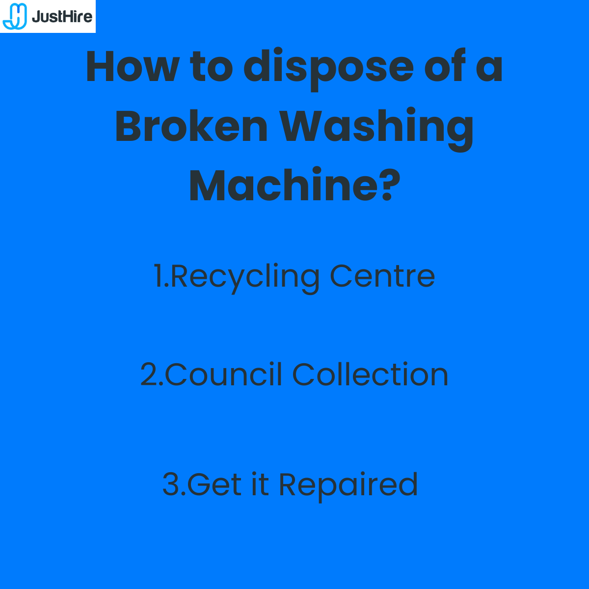 How to Dispose of a Washing Machine?
